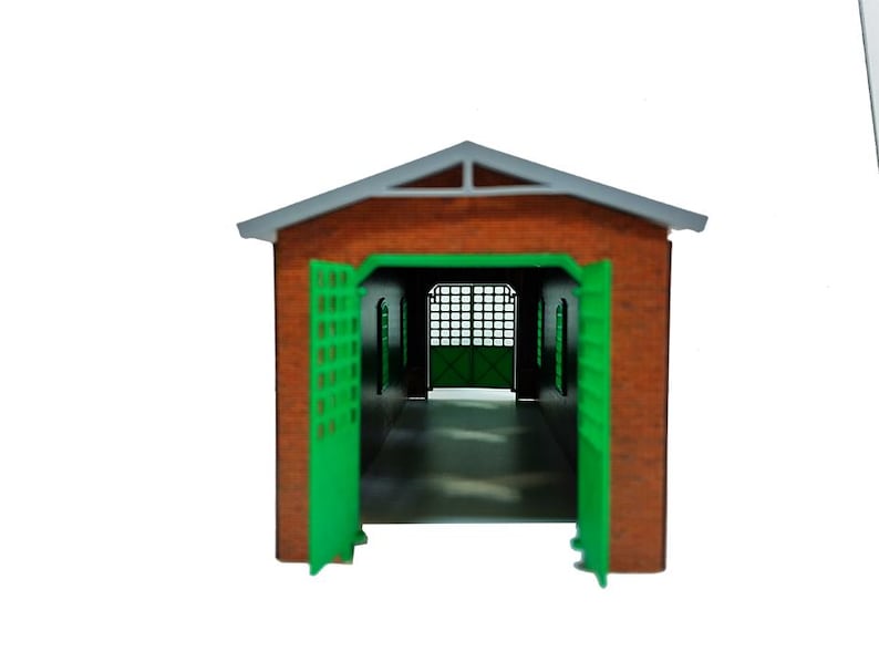 HO Scale Locomotive Depot 1:87 – Loco Shed Building for Model Railroad ...