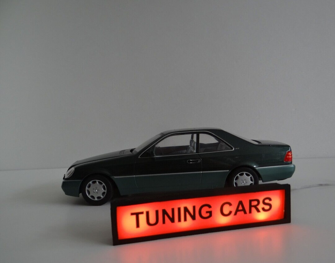 Light Box - Tuning Cars. Diorama LED Sign. Advertising Illuminated ...