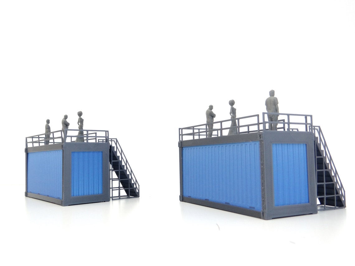 Scale 1:43 Diorama Miniature Containers Racetrack Tribunes - Etsy