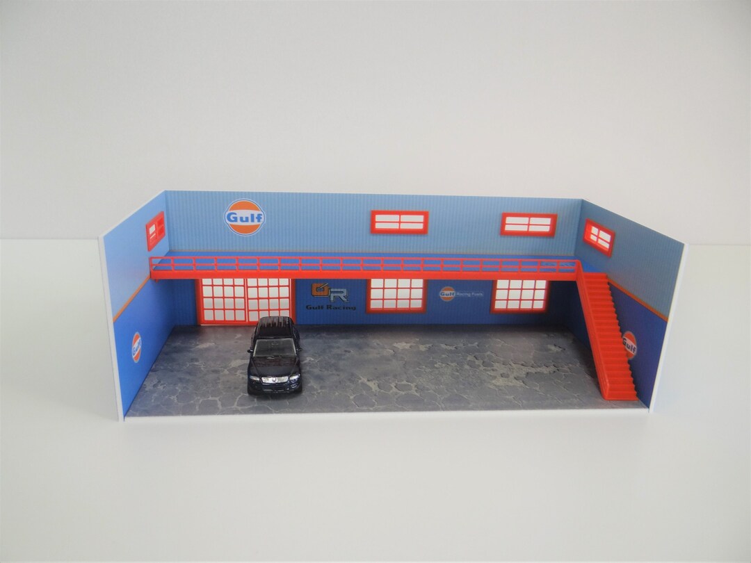 Diorama Two-floor Car Service Garage / Scale 1:60, 64 / Die-cast Car ...