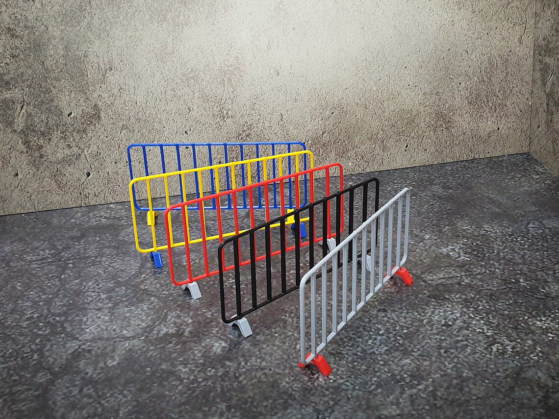 1:18 Scale Diorama Crowd Control Barriers, Racetrack Decoration (set of ...