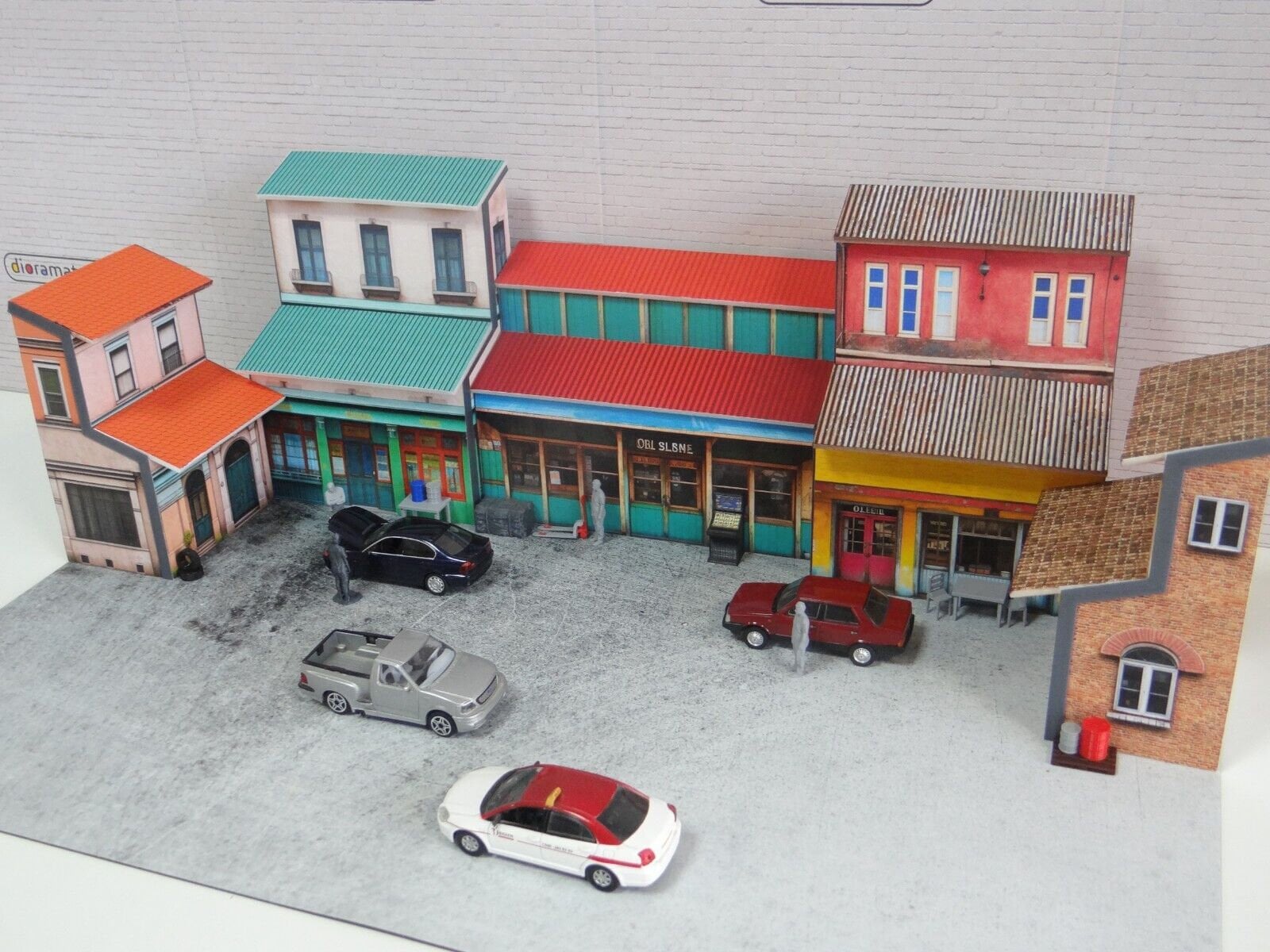 City Environment Miniatures 1/43 Diorama Models Buildings Urban Scene Scale 1:43 - Etsy