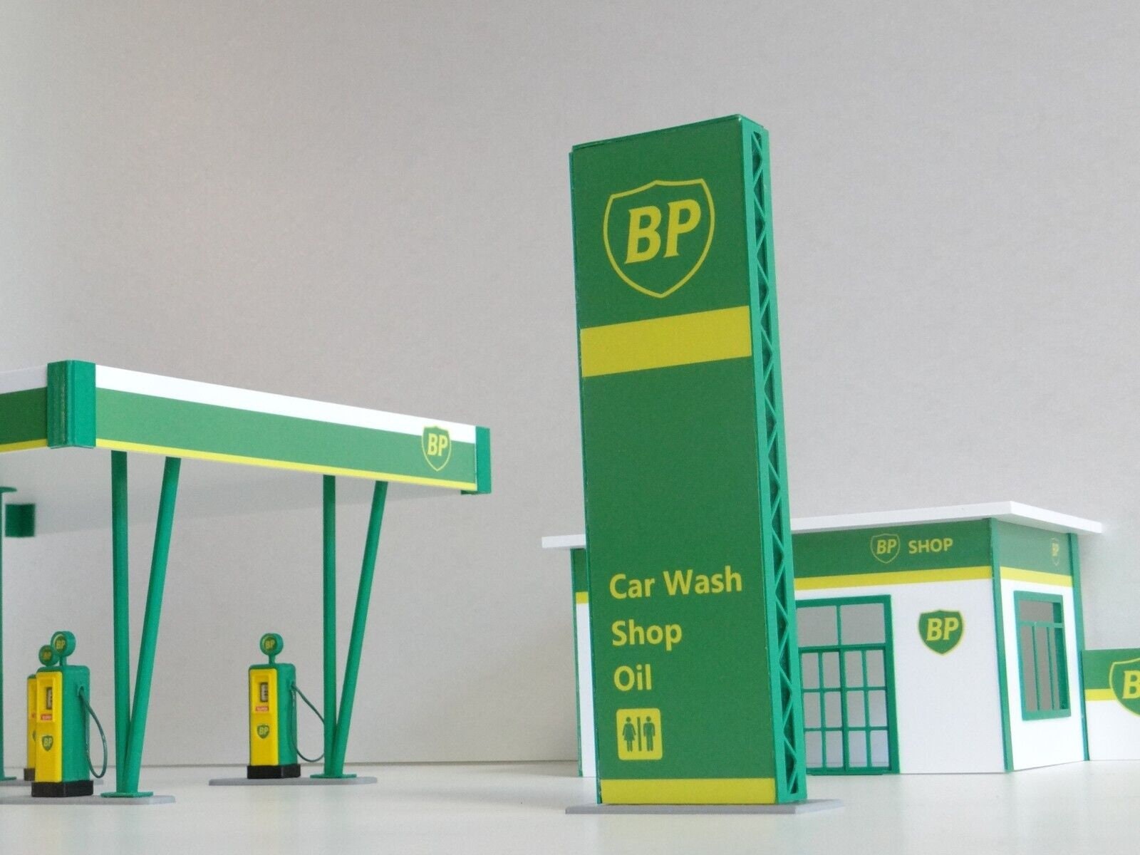 Scale 1:43 Gas Station Miniature Diorama Model Kit 1/43 Petrol - Etsy