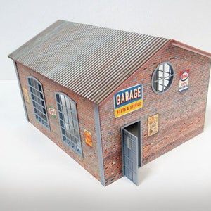 DIY Garage Model Scale 1:24 Diorama Kit Miniature Cars Display Size 1/ ...