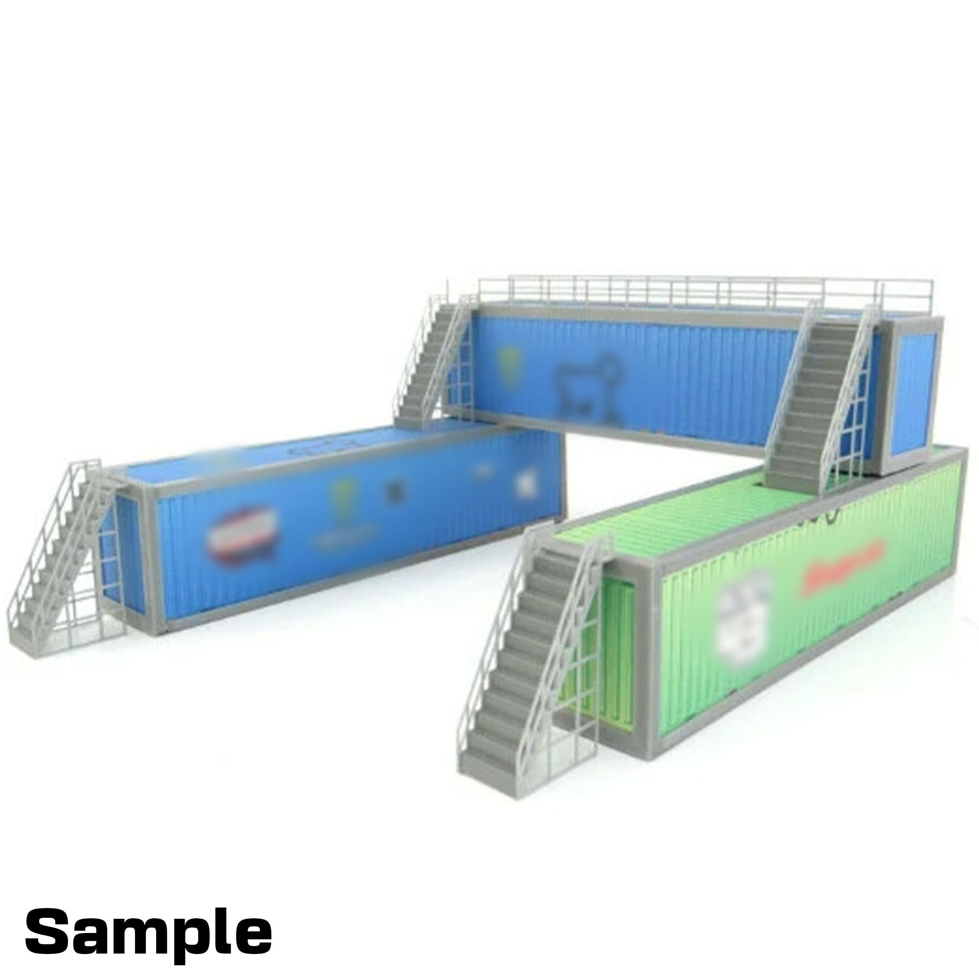 Scale 1:43 Diorama Over Road Walkway Bridges Diorama Parts Racetrack ...
