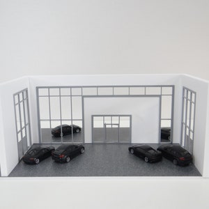 Car Showroom Diorama Model Kit 1:60–64 Scale – Miniature Car Shop ...