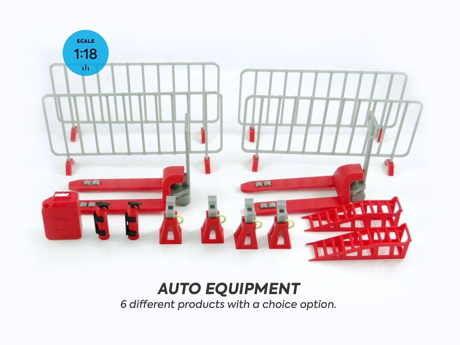 Set of 4 Crowd Control Barriers. Scale 1:18. Diorama Rally Crowd ...
