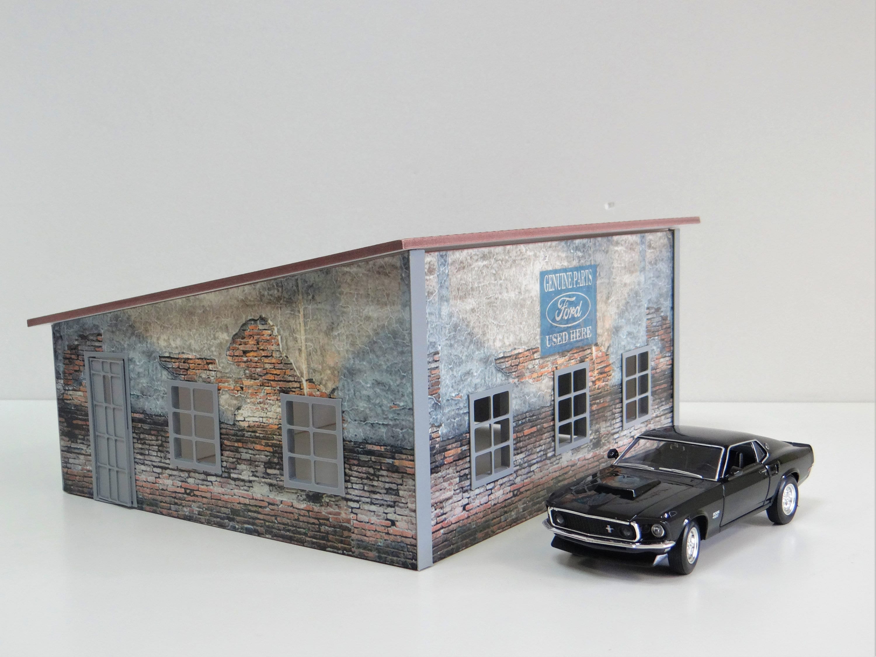 Old Auto Garage 1:24 Scale – Diorama Kit - Model Car Display - Die-cast ...