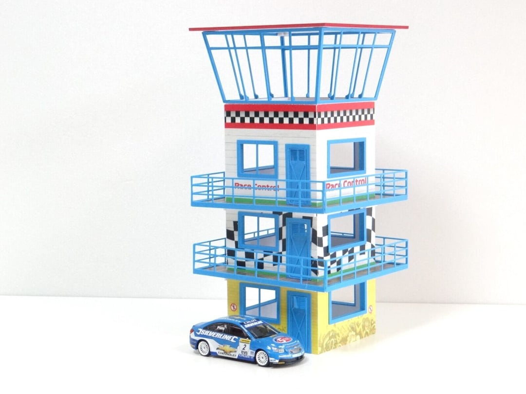 Diorama Race Control Tower Scale 1:43 Rally Dioramas Parts Racetrack ...