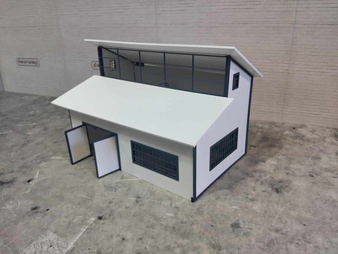 DIY Auto Garage Building 1/43 Model Cars Display Diorama Model Kit ...