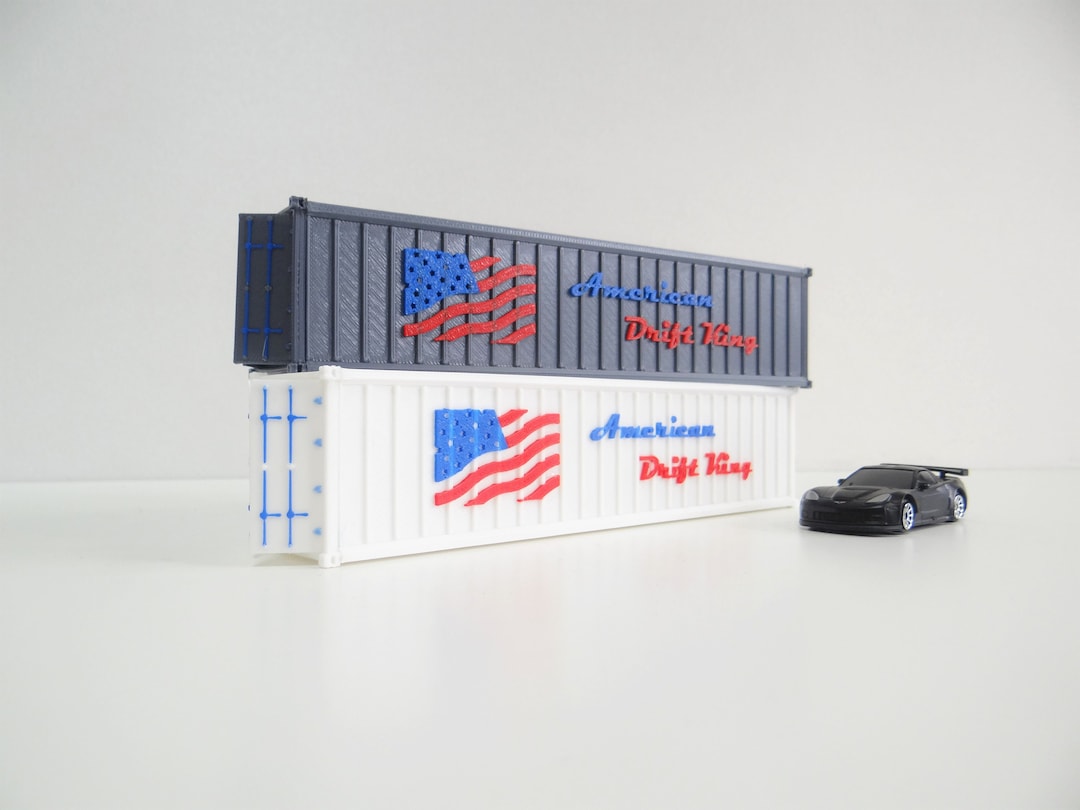 American Drift King Shipping Containers / Scale 1:60, 64 / Slot Car ...