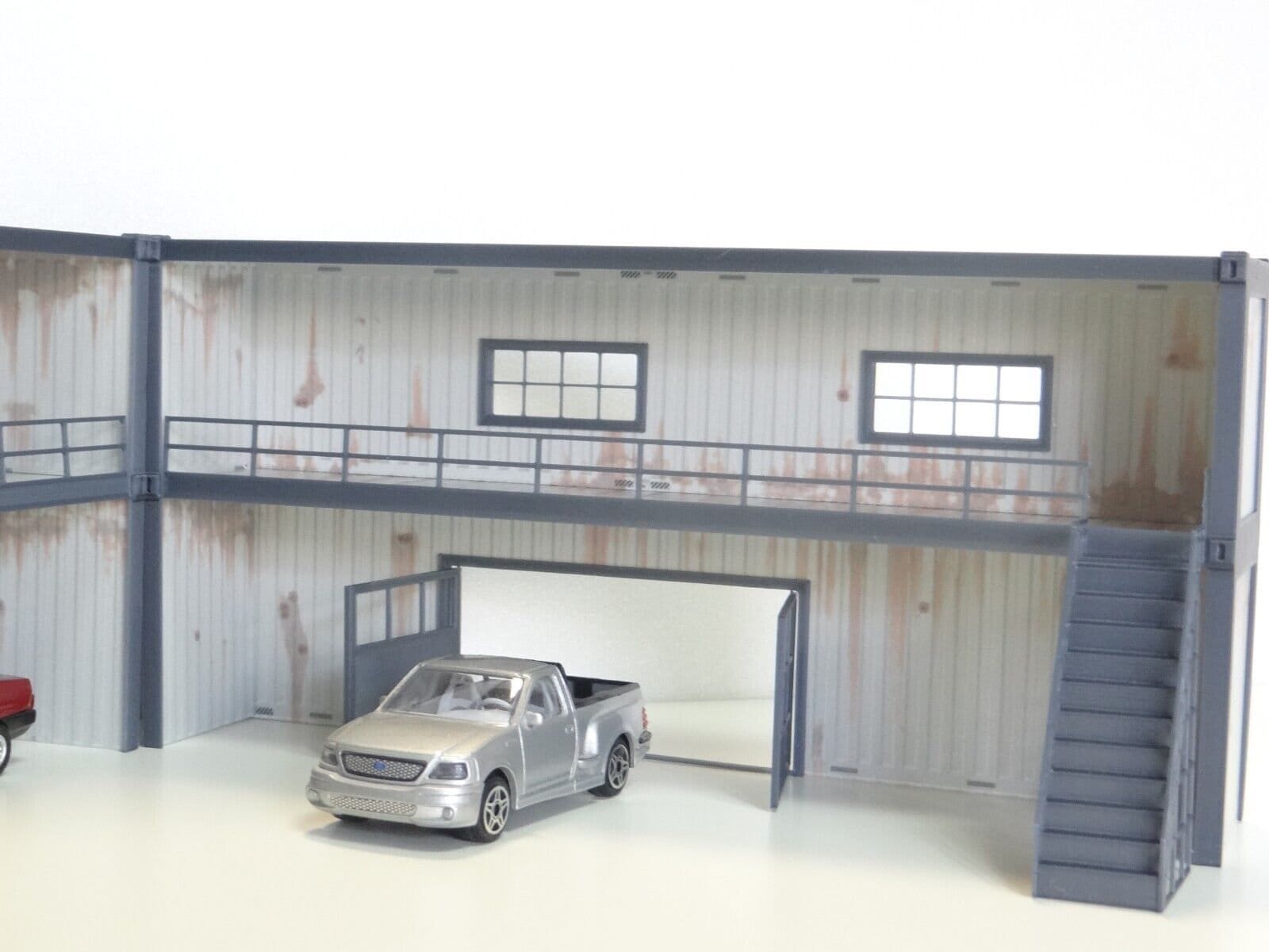 Scale 1:43 Diorama Rusty Containers Garage With Second Floor - Etsy
