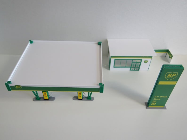 Scale 1:43 Gas Station Miniature Diorama Model Kit 1/43 Petrol - Etsy
