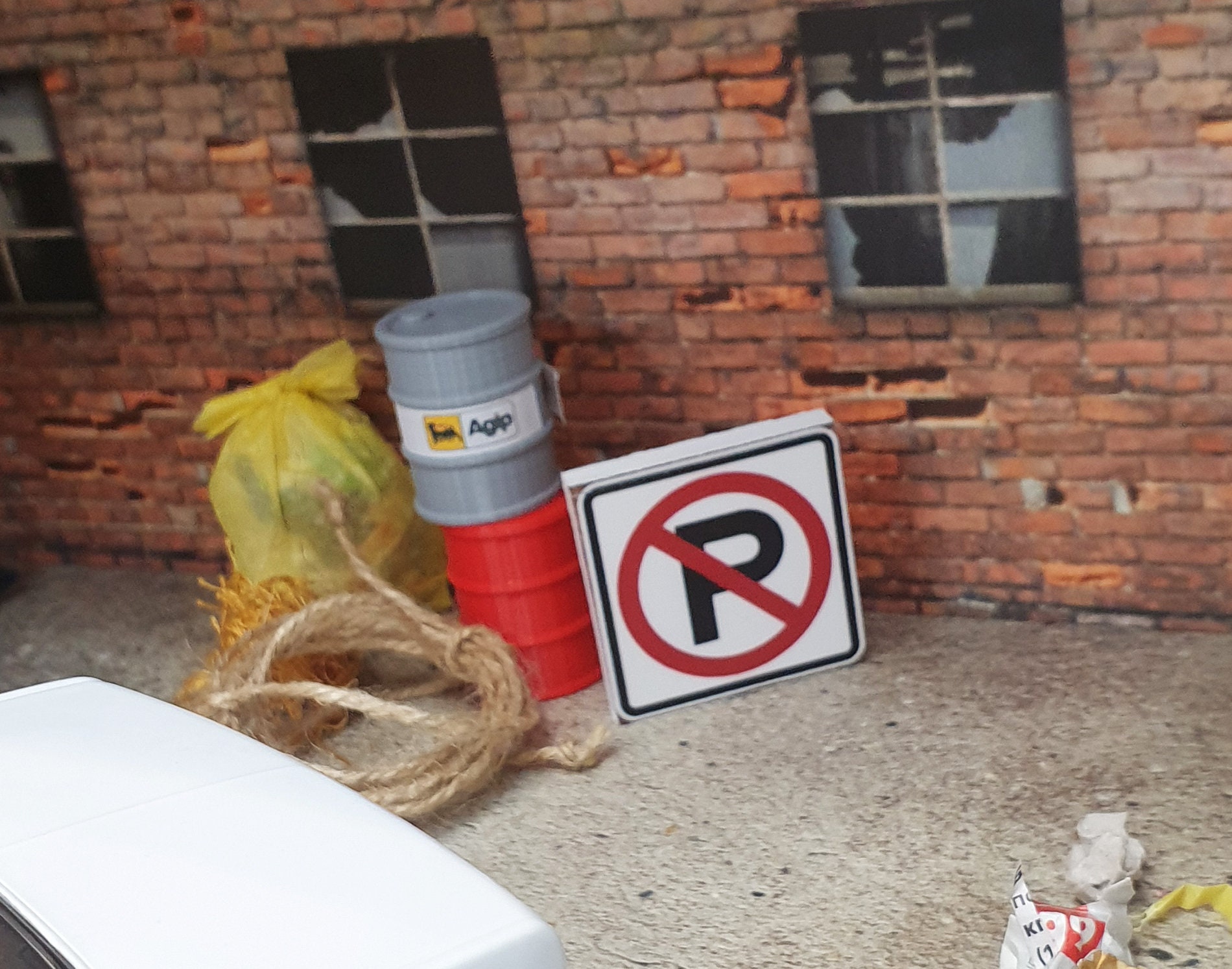 Diorama Sets of Advertising Signs. Accessories for Garage Models ...