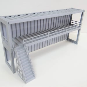 Scale 1:43 Diorama Two-floor Containers Garage With Equipment Car ...