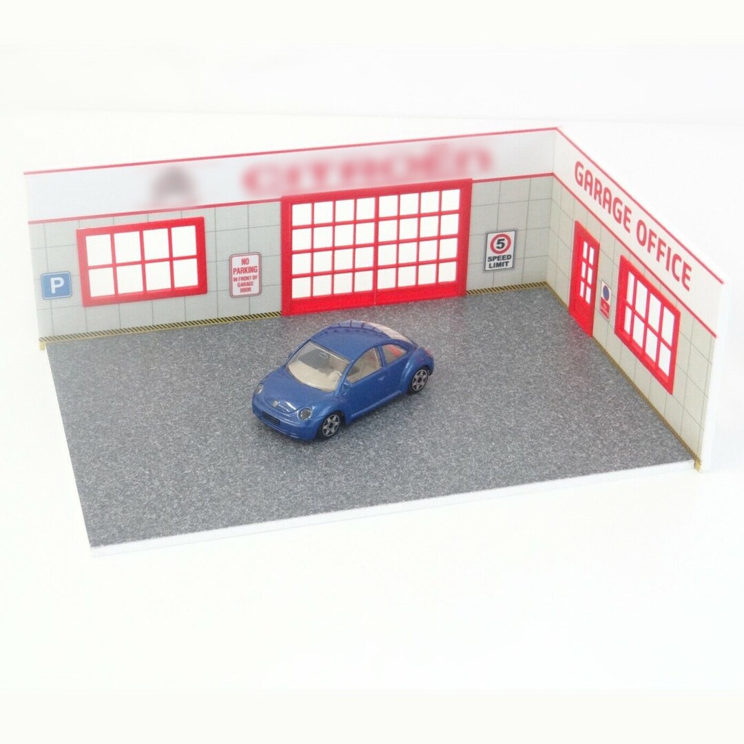 Model Cars Display With Parking Base Scale 1:43 Diorama Service Garage ...