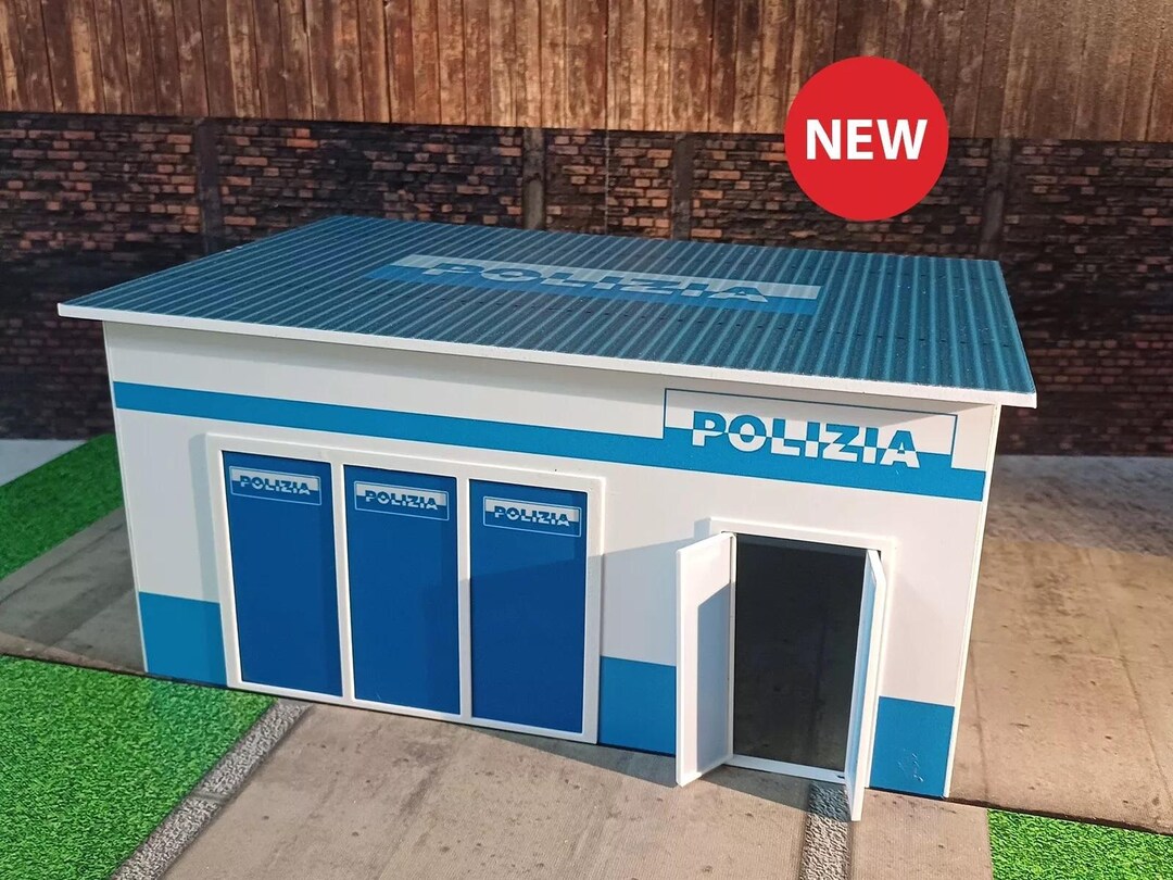 POLIZIA Police Station Diorama Model Kit: 1/43 Scale - Etsy Canada