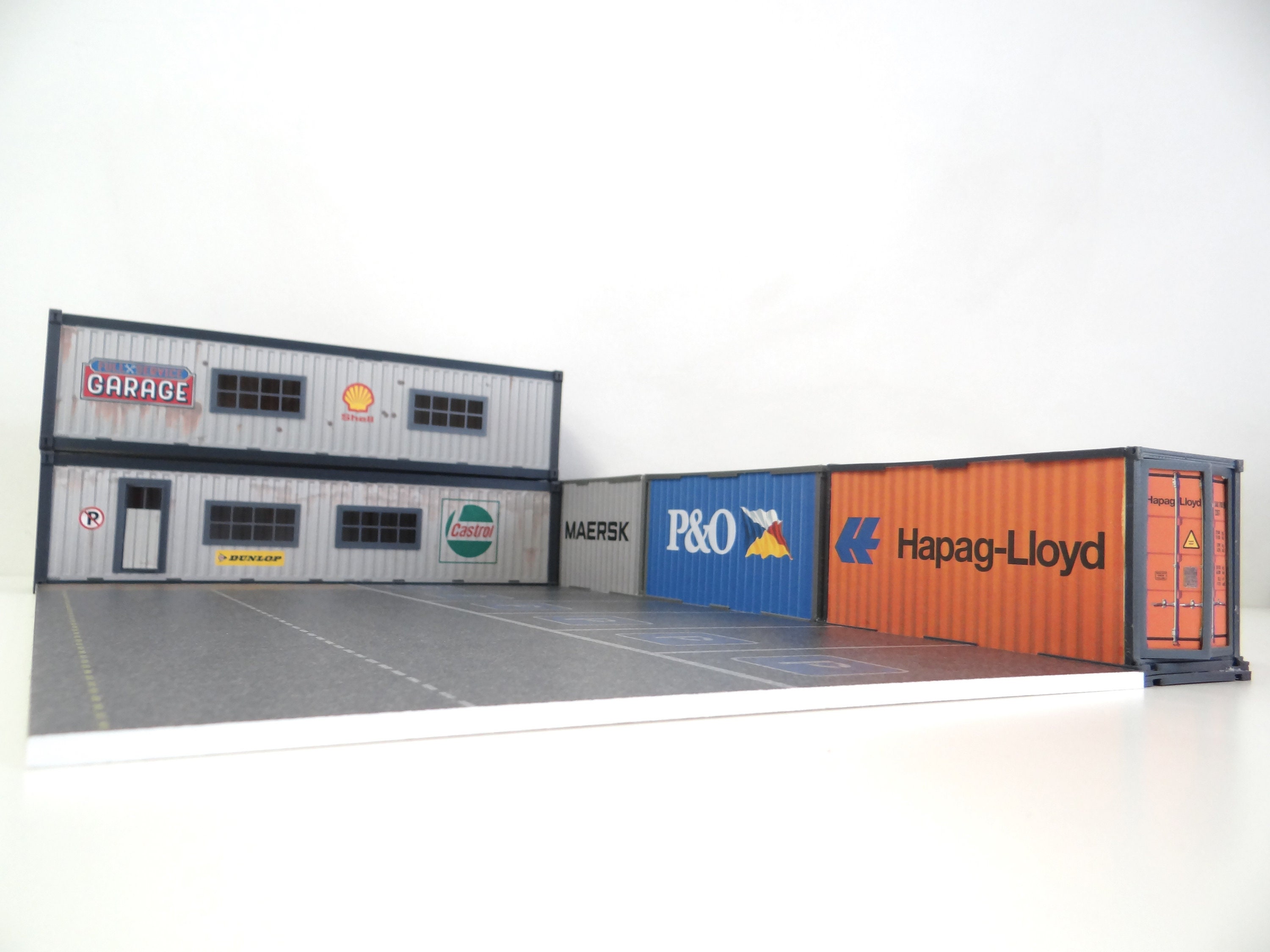Scale 1:43 Diorama Office Containers With Big Parking Base - Etsy
