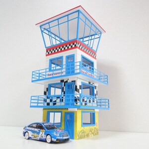 Race Control Tower – Rally Diorama Accessory Scale 1:43 Model Car ...