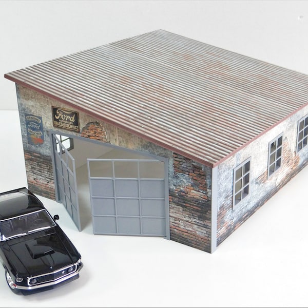 Diecast Diorama Garage - Etsy