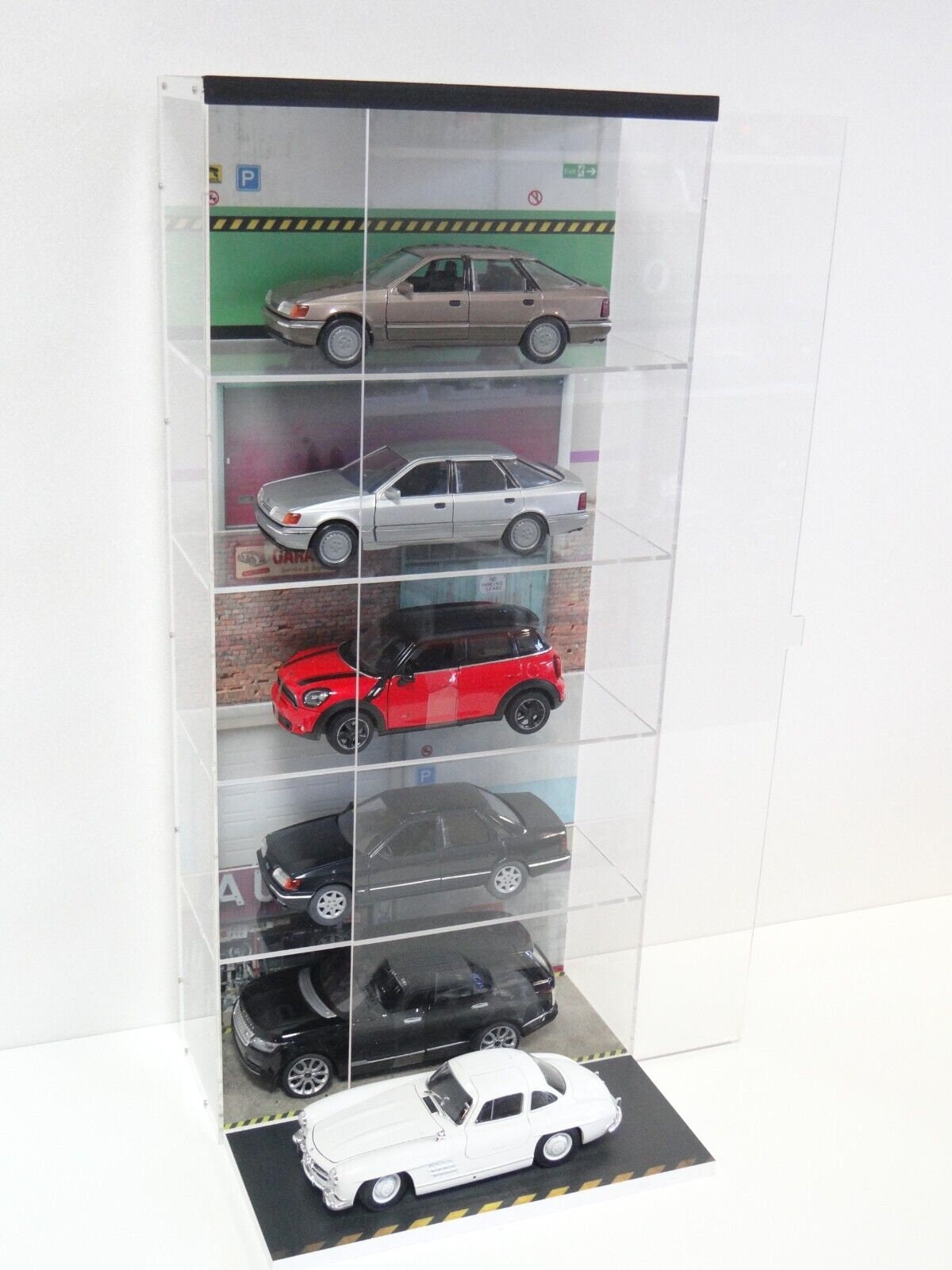 Scale 1:24 Display Case for Model Cars Five-story Showcase Diorama ...