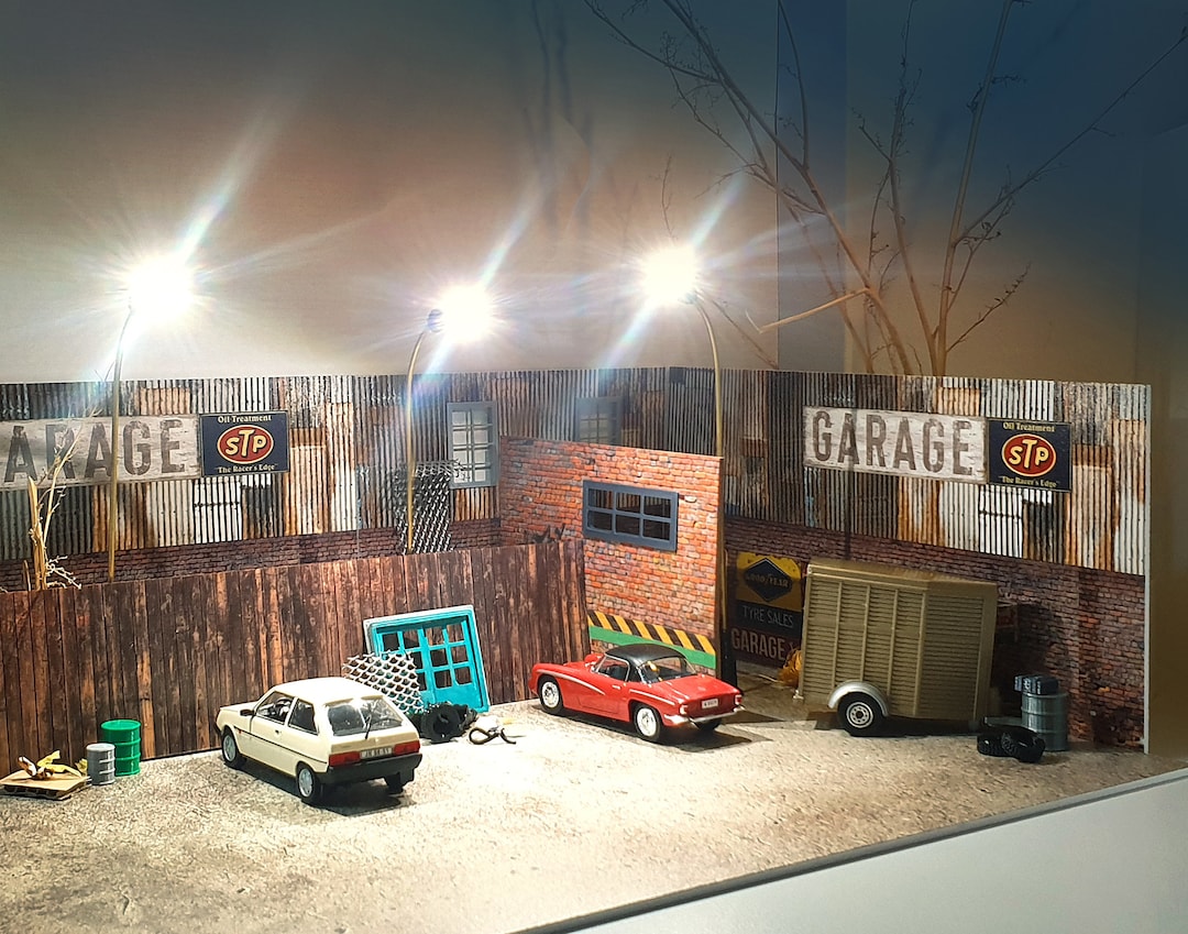 1:43 Scale LED Miniature Street Lights - Diorama Display Decoration ...
