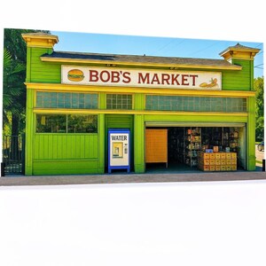 City Market Storefront Diorama 1:43 Scale – Model Car Display ...