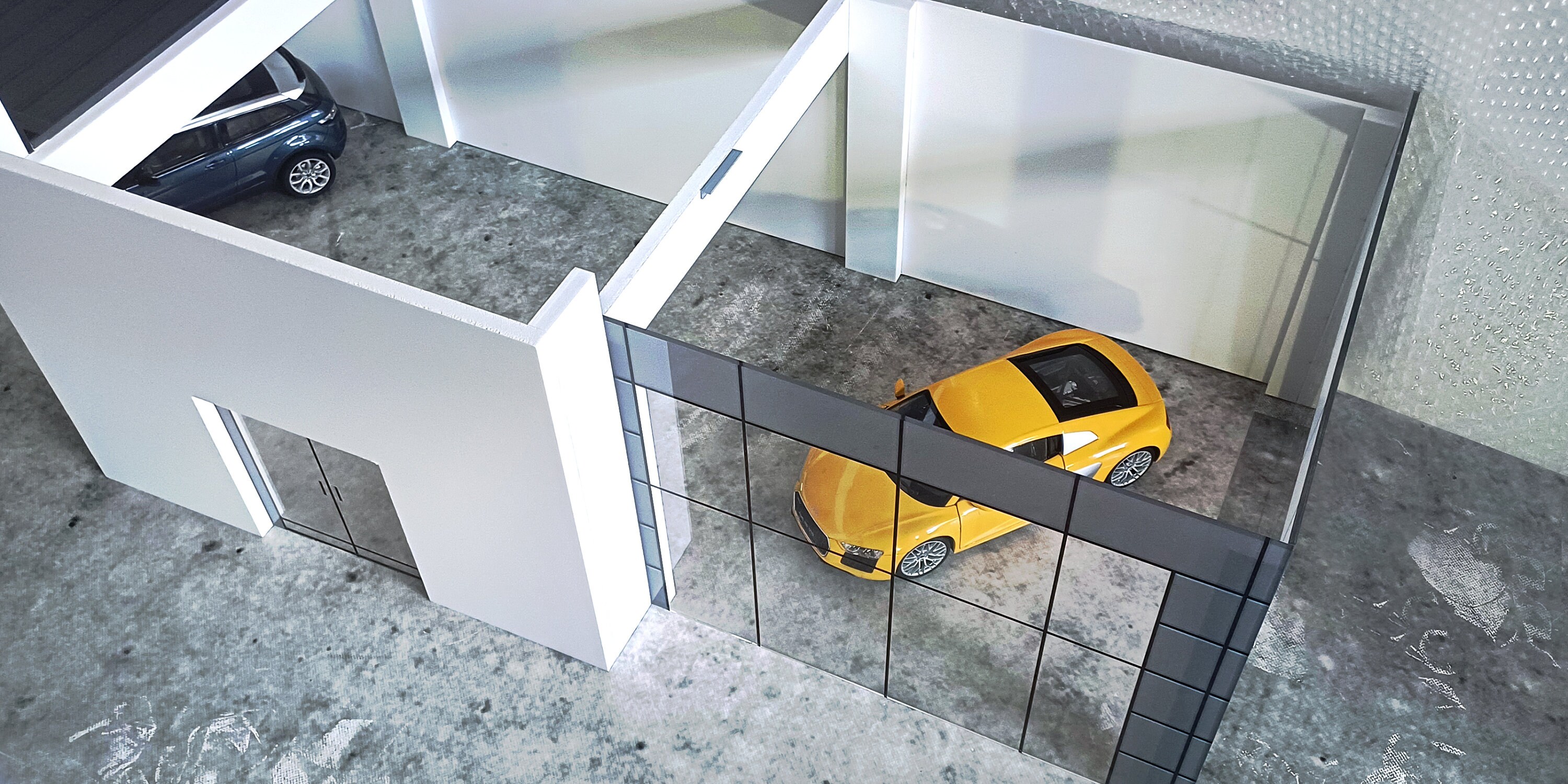Topfeel Showroom Diorama Kit – 1:18 Scale Model Car Display Garage ...