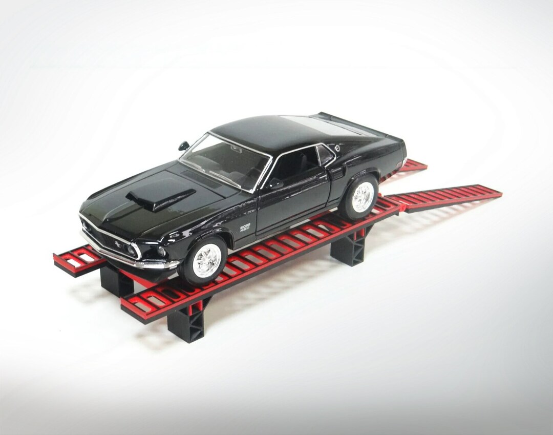 Car Display Ramp Scale 1:24 Miniature Display Ramp Diorama Garage ...