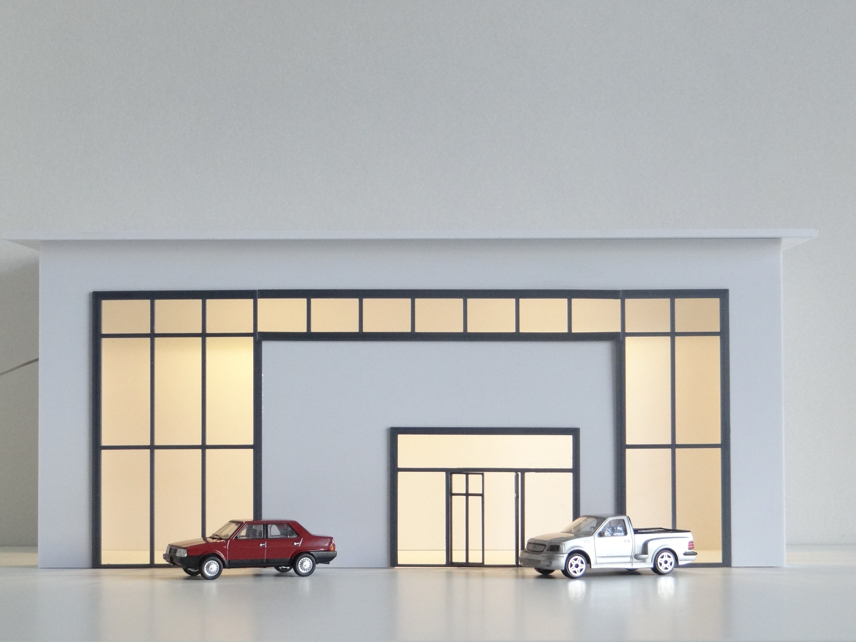 Scale 1:43 LED Lighting Diecast Car Models Showroom Display Auto Shop ...