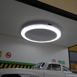 Scale 1:24 LED Light Acrylic Model Car Display Case Underground Parking ...