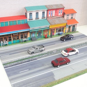 City Environment Miniatures 1/43 Diorama Models Buildings Urban Scene ...