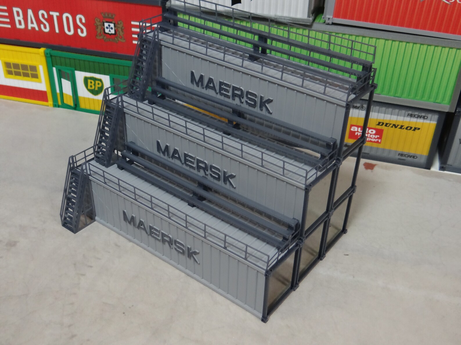 Slot Racing Car Track Tribune / Scale 1:60, 64 / Diorama Rally Tribune ...