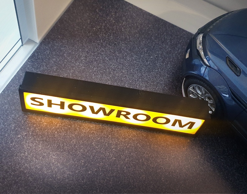 Showroom Light Box Sign. Diorama LED Sign. LED Illuminated Advertising ...