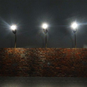 Set of Diorama Wall Lights. Scale 1:43. Miniature LED Lights. Wall ...