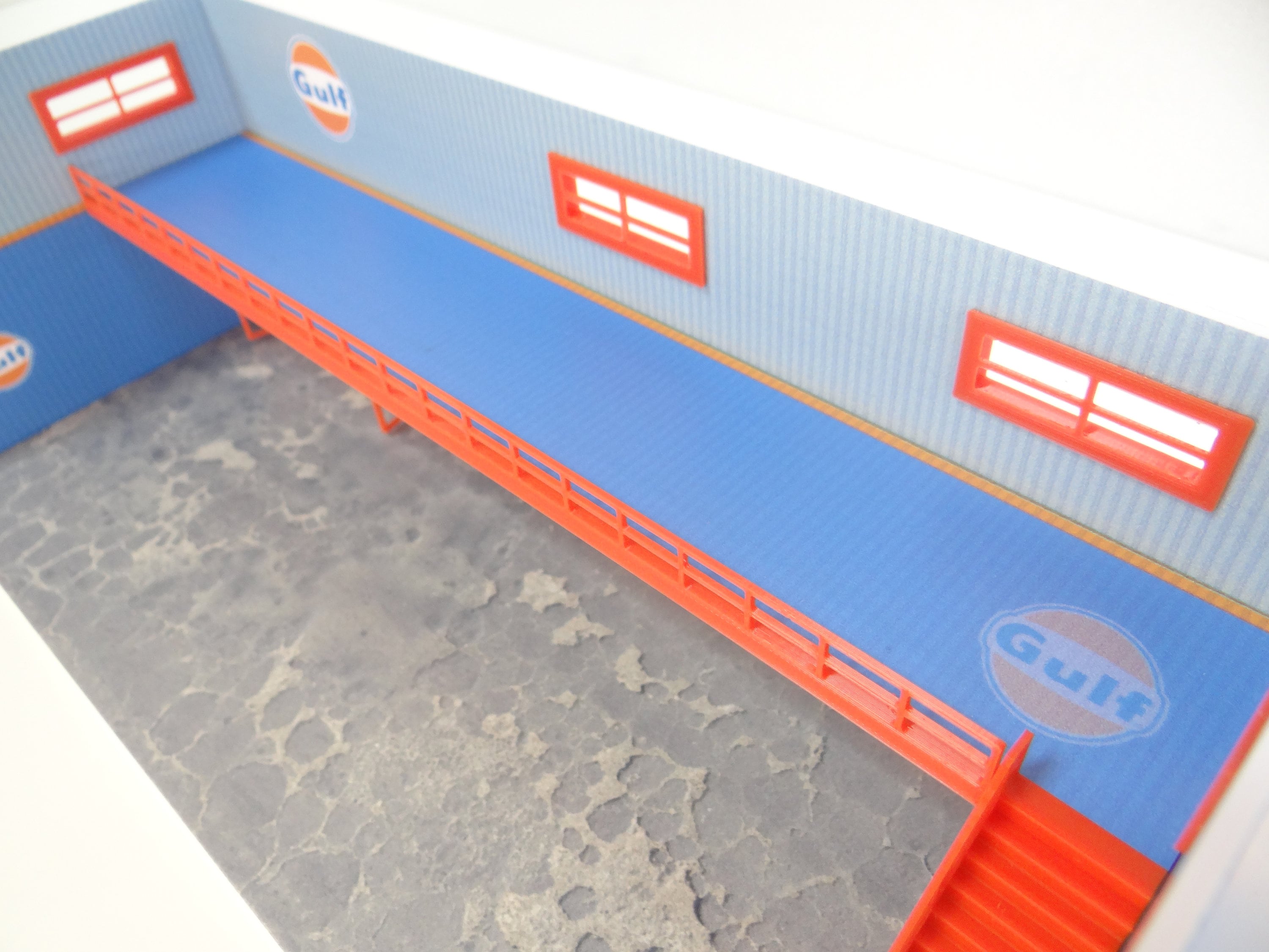 Diorama Two-floor Car Service Garage / Scale 1:60, 64 / Die-cast Car ...