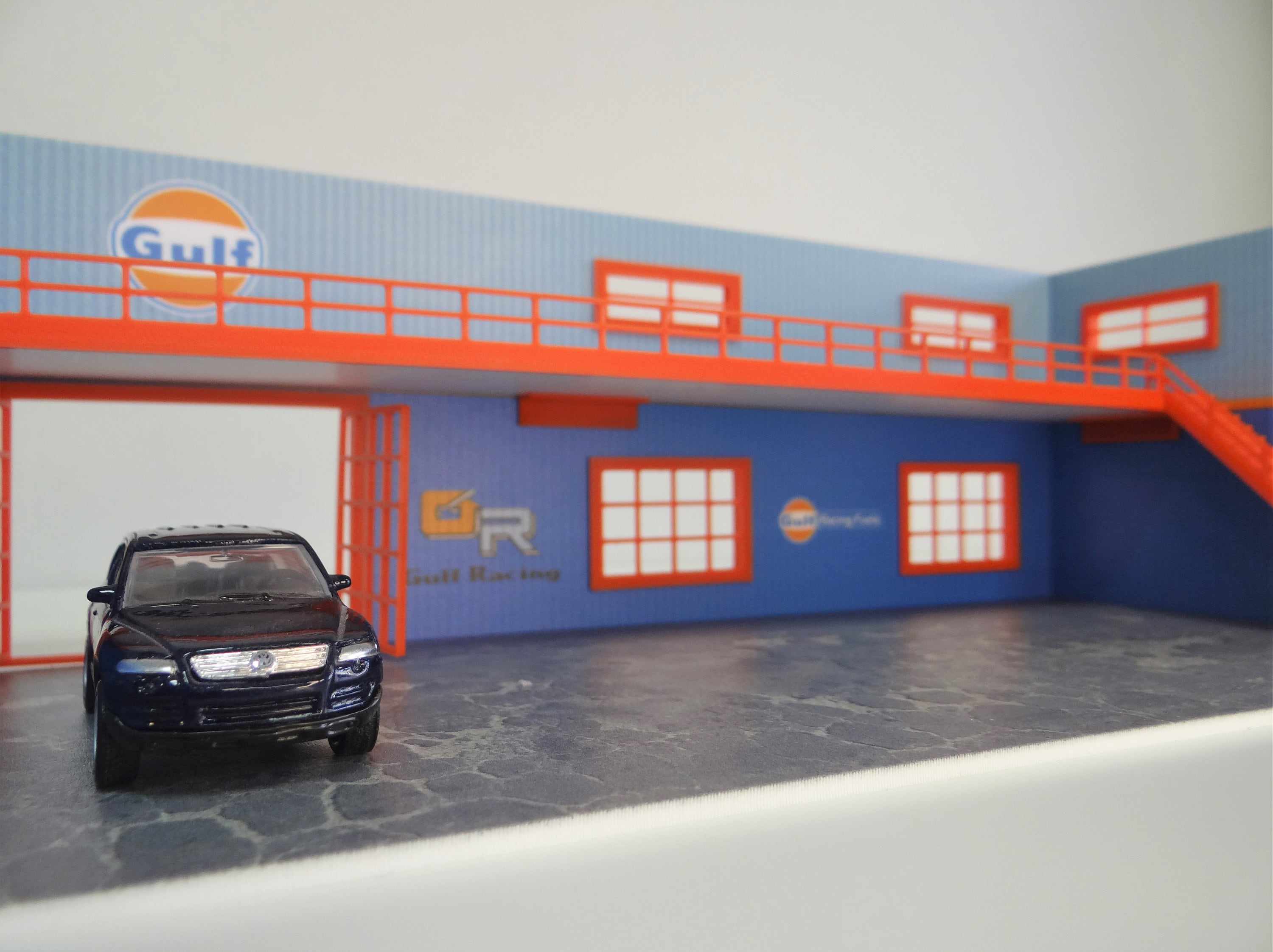 Diorama Two-floor Car Service Garage / Scale 1:60, 64 / Die-cast Car ...
