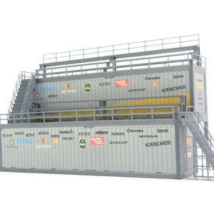 Scale 1:43 Diorama Containers Rally Tribune Diorama Parts Sports Car ...