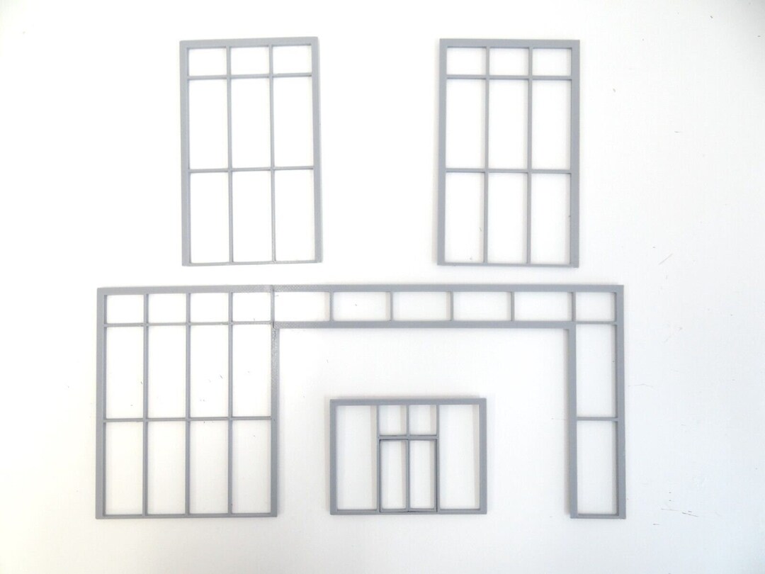 Diorama Miniature Doors and Windows / Scale 1:60, 64 / Showroom ...