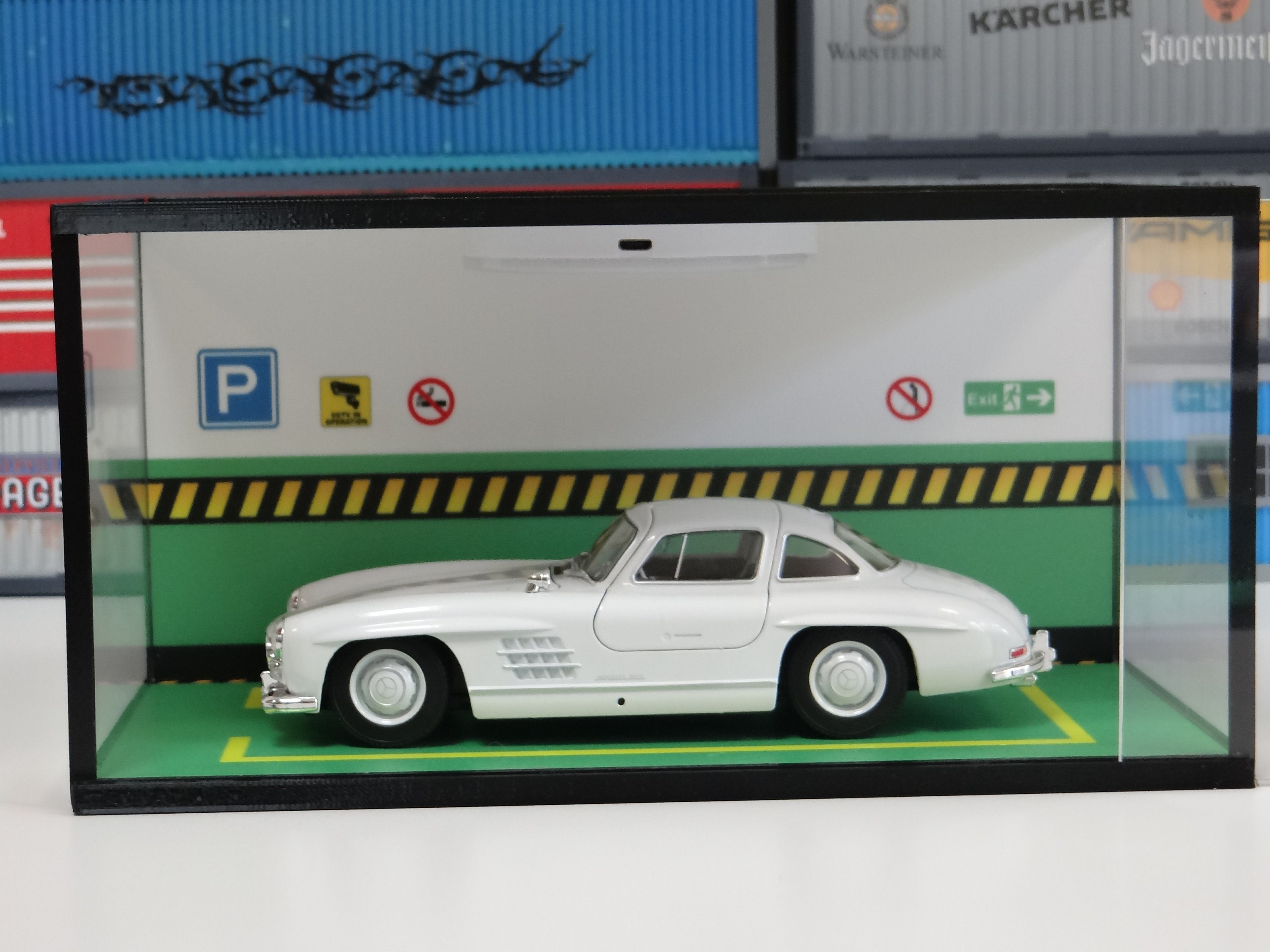 Scale 1:24 LED Light Acrylic Model Car Display Case - Etsy