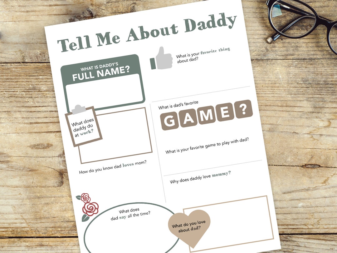 Father's Day Interview Questions - Etsy
