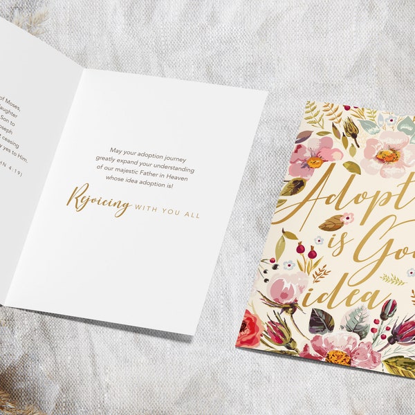 Adoption Card - Etsy