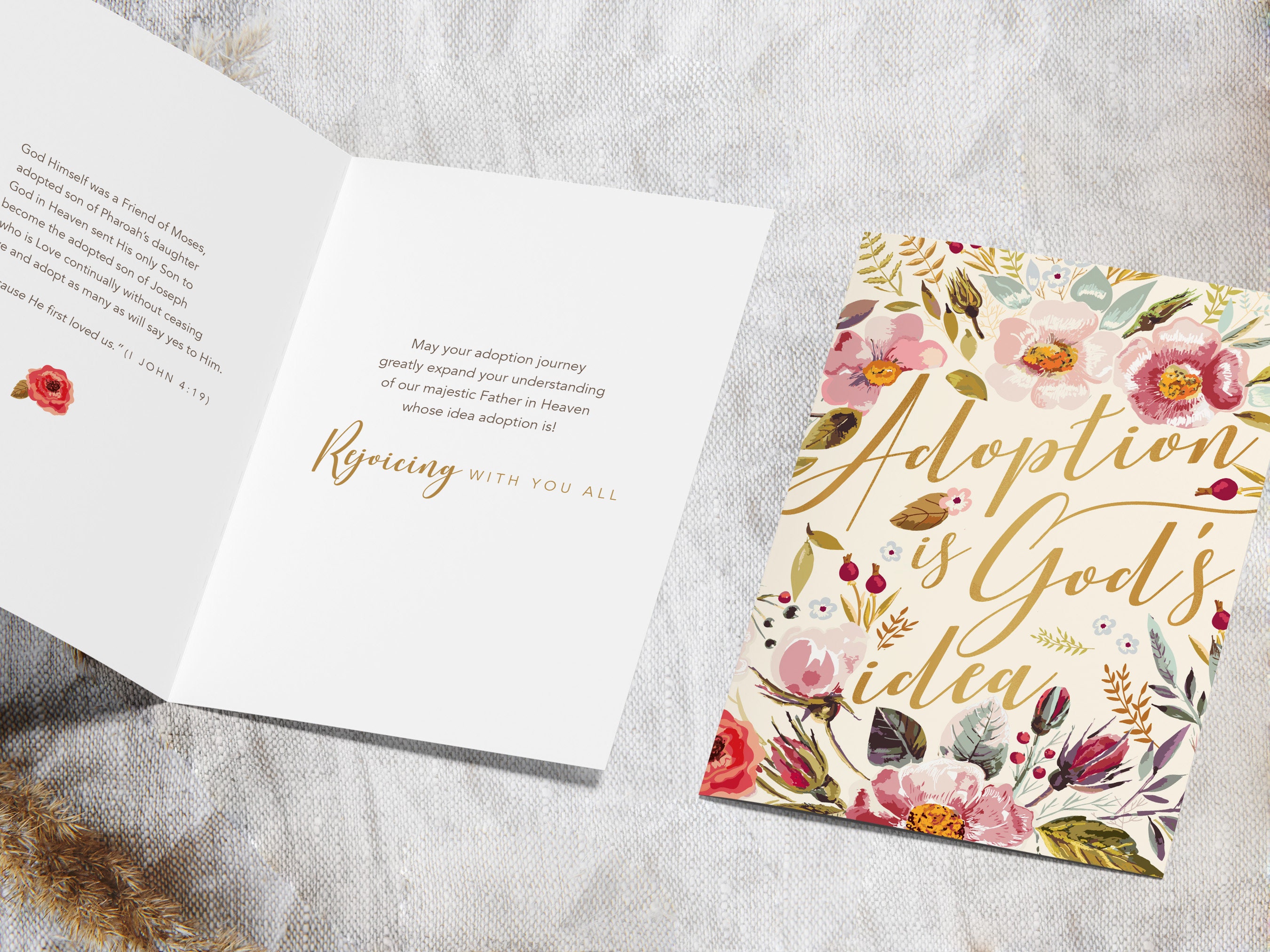 Celebrating Adoption Greeting Card - God's Idea - Etsy