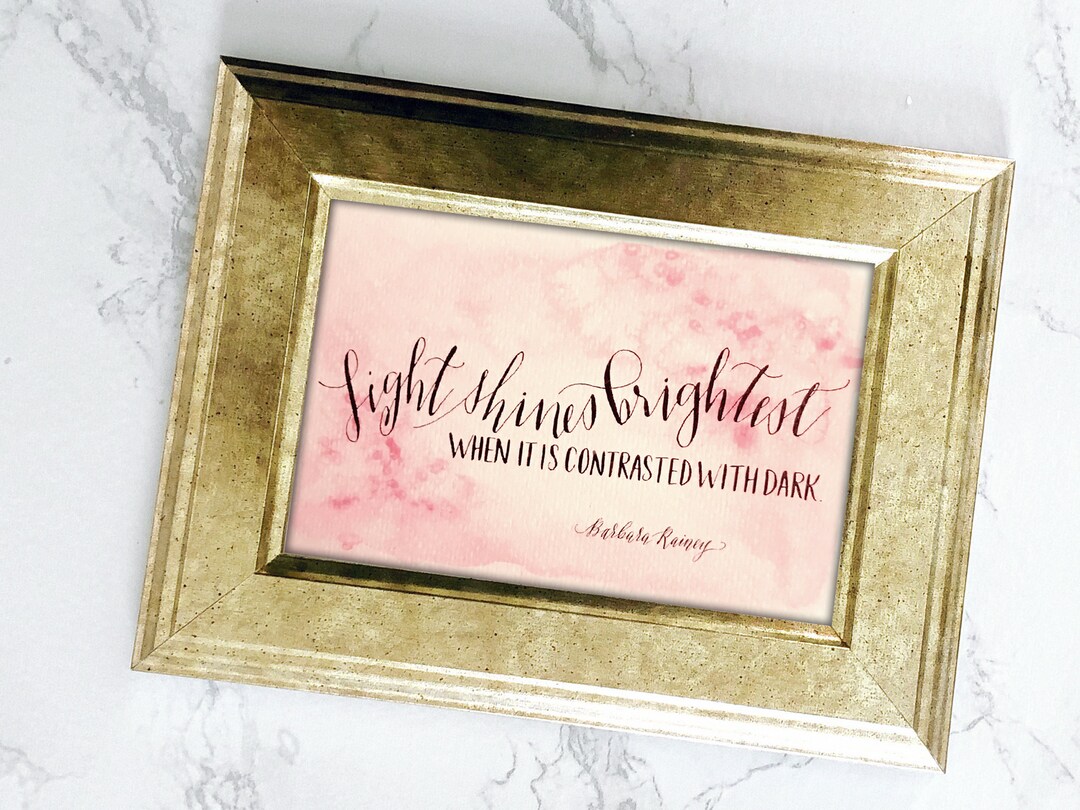 Light Shines Brightest Digital Print - Etsy