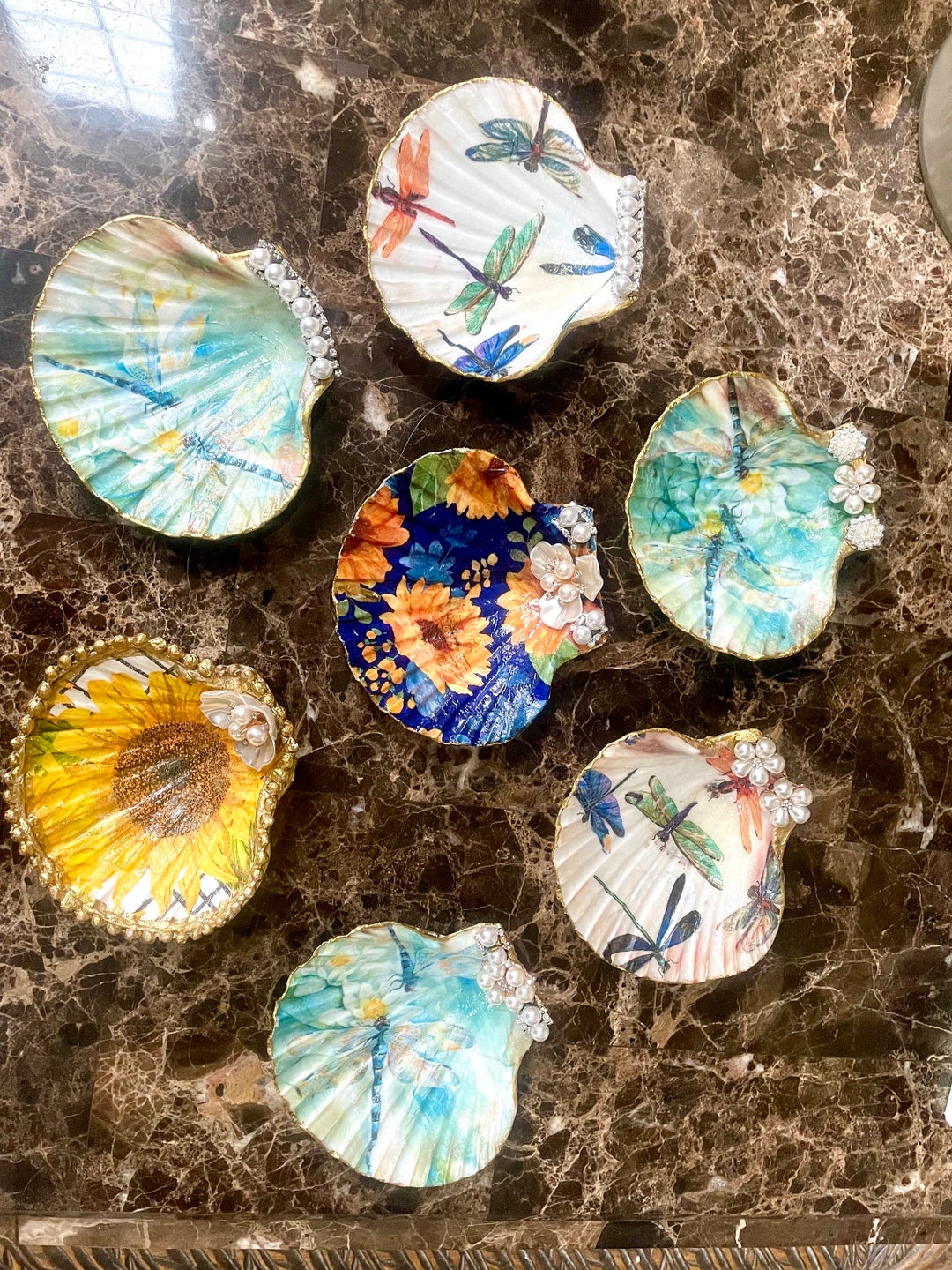Decoupage Seashells Medium - Etsy
