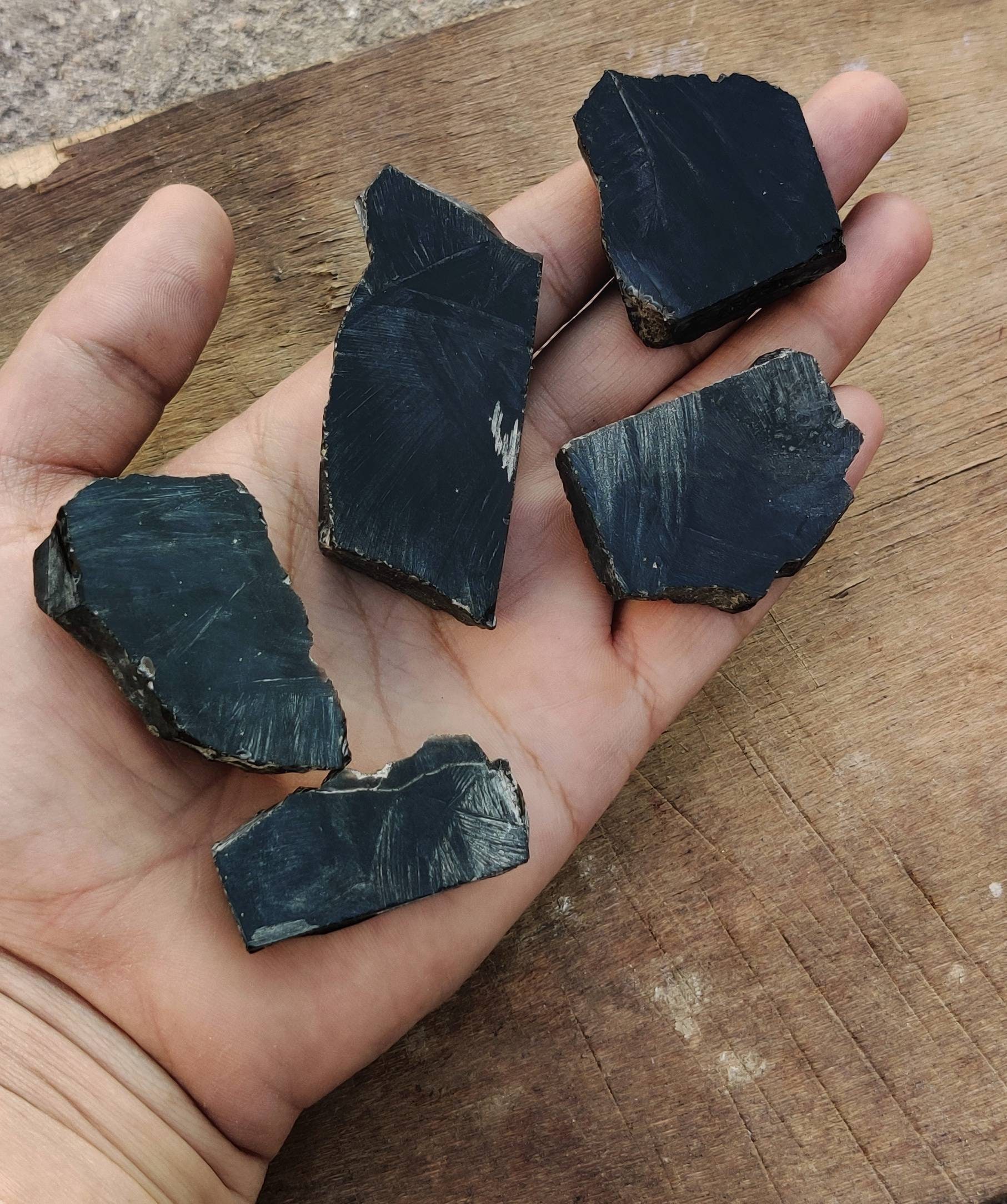Black Onyx Big Size Slice,onyx Crystal,onyx Loose Gemstone,onyx Rough ...