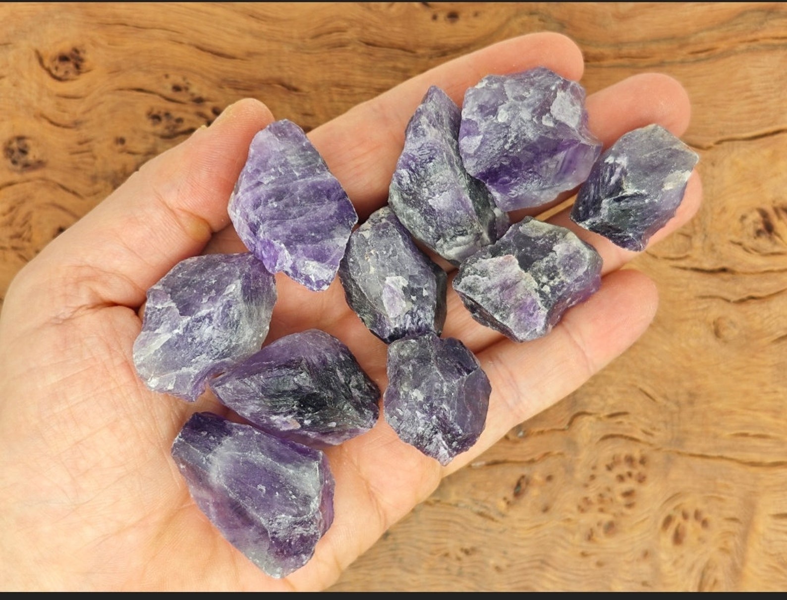 Deep Purple Amethyst Rough Stone - Raw Amethyst Crystal - Amethyst Chunk - Jewelry Making ...