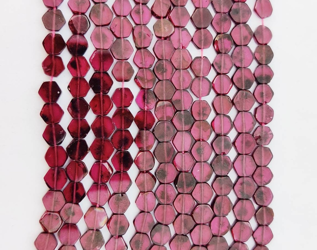 Garnet Flat Hexagon Shape,garnet Fancy Shape ,garnet Plain Hexagon ...