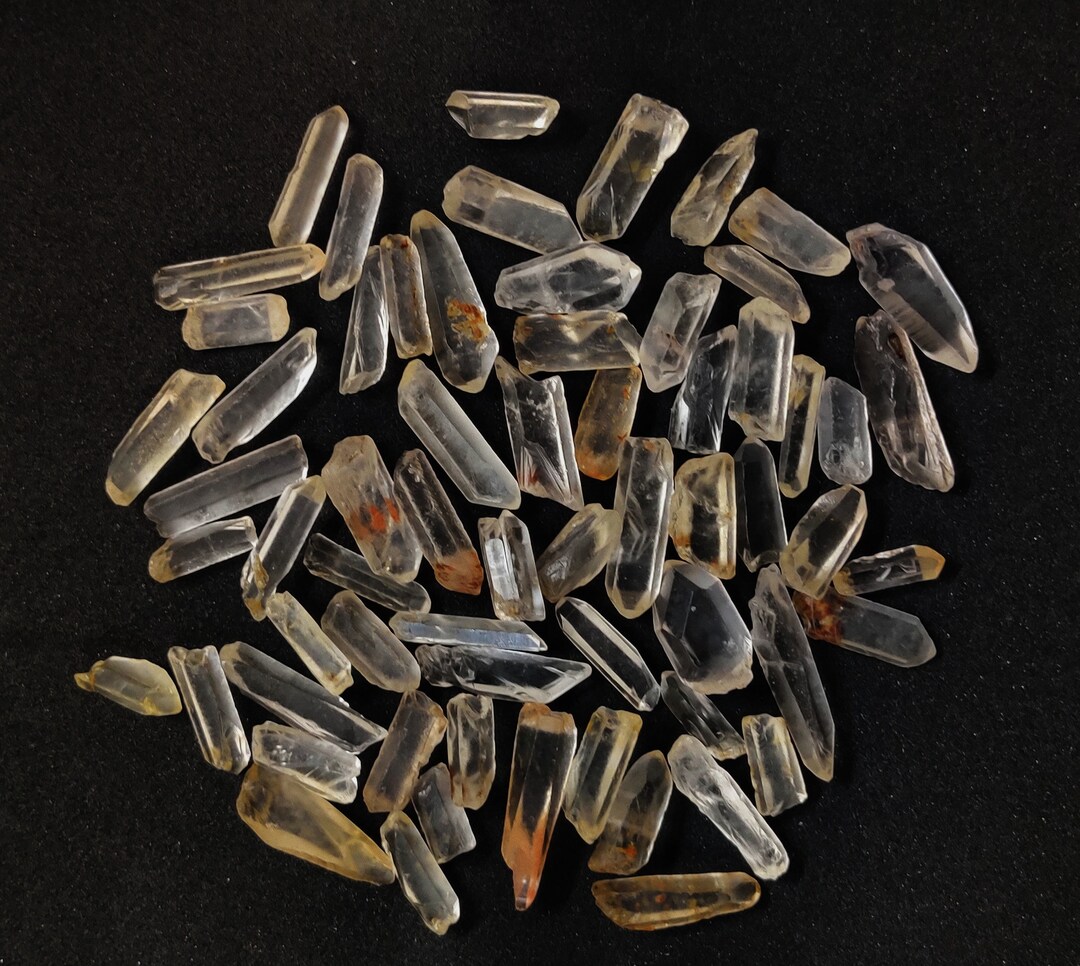 Set of 10, 20, or 100 Small Clear Quartz Points ~ Raw Shards ~ Crystal ...