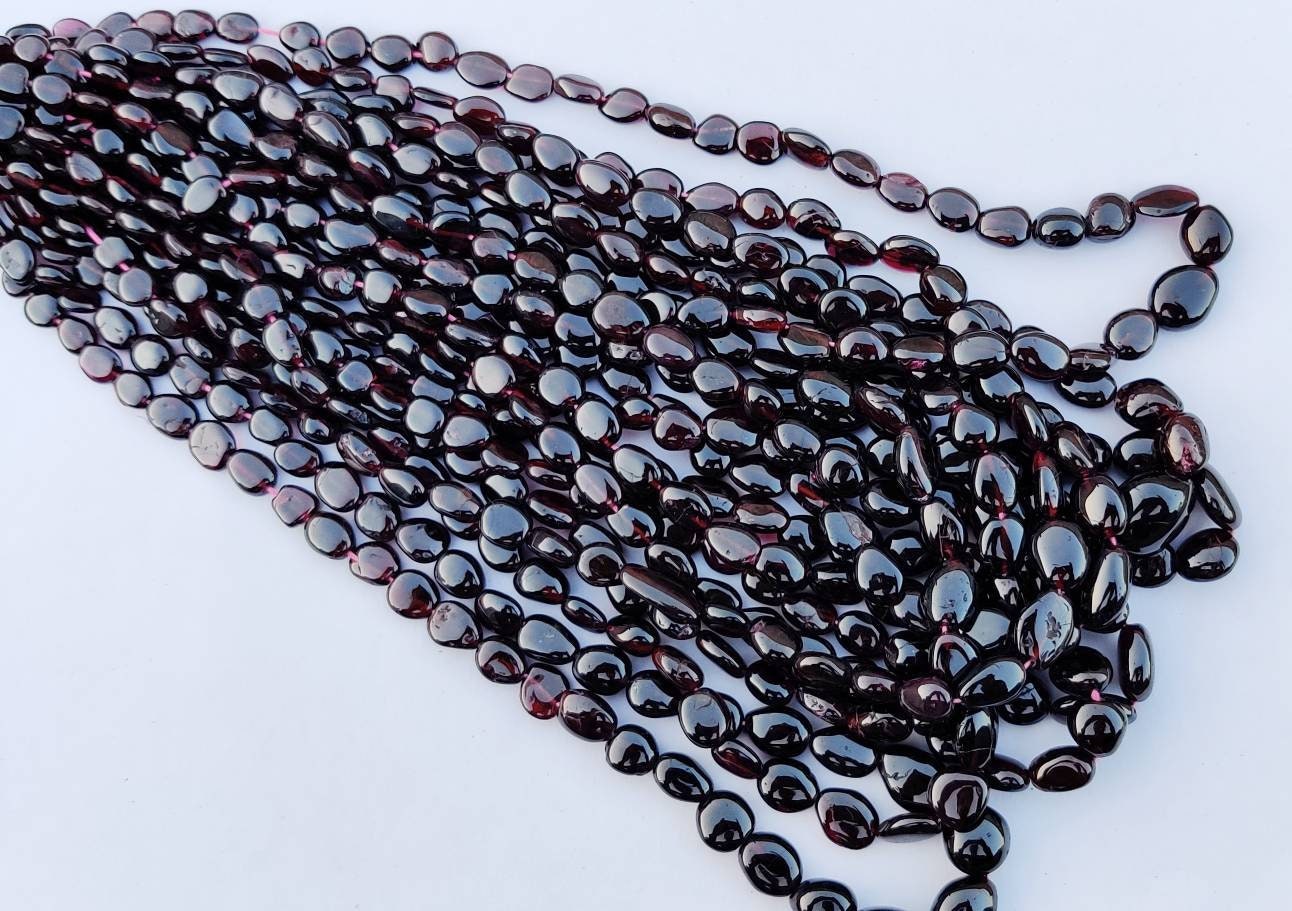 AA Garnet Smooth Tumble, Garnet Smooth Nugget Shape,pink Garnet Bead,16 ...